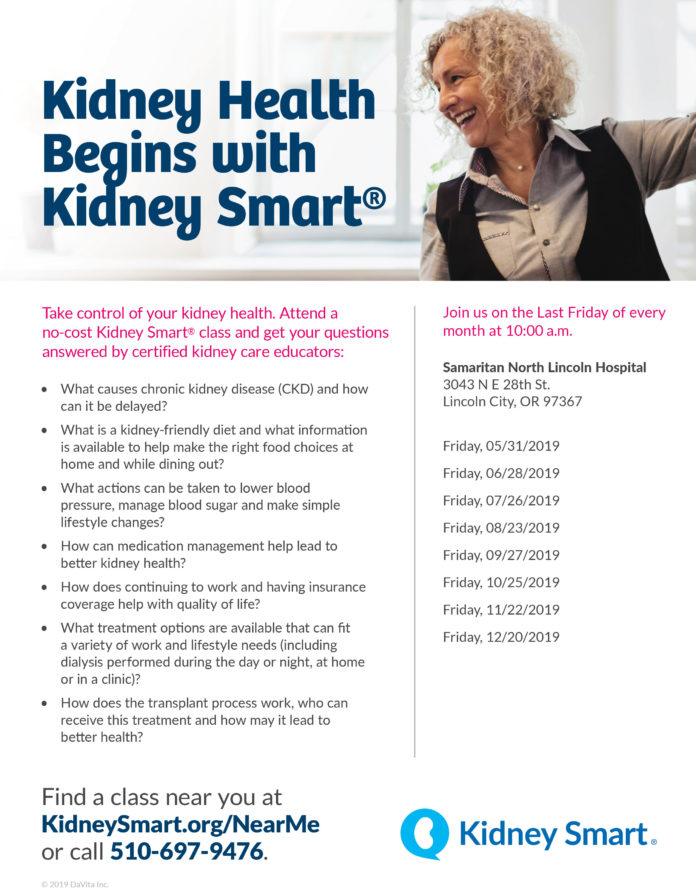 Take control of kidney health at Kidney Smart class, offered monthly in ...