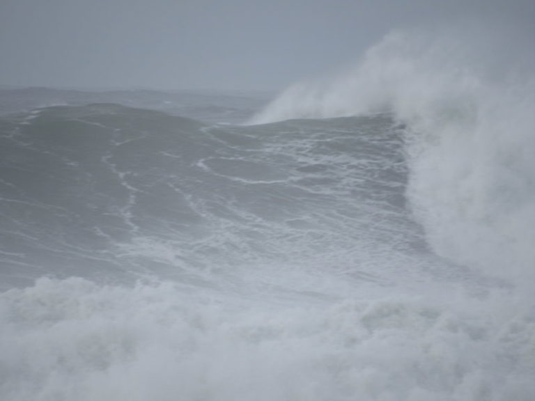 Pacific Ocean storm waves off Lincoln City's Nelscott Beach