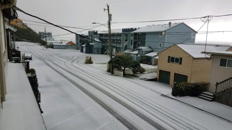 A flurry of frozen water